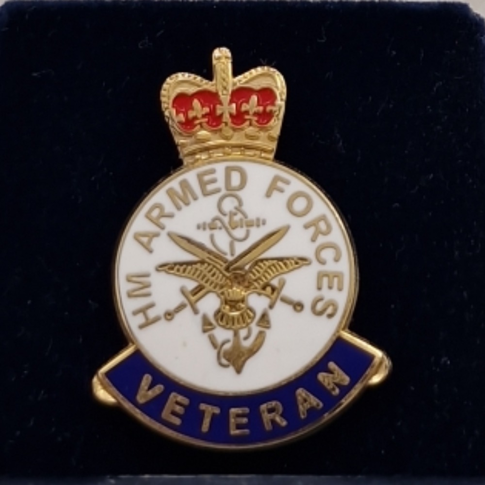 Used HM Armed Forces Veteran Pin Badge - Own4Less